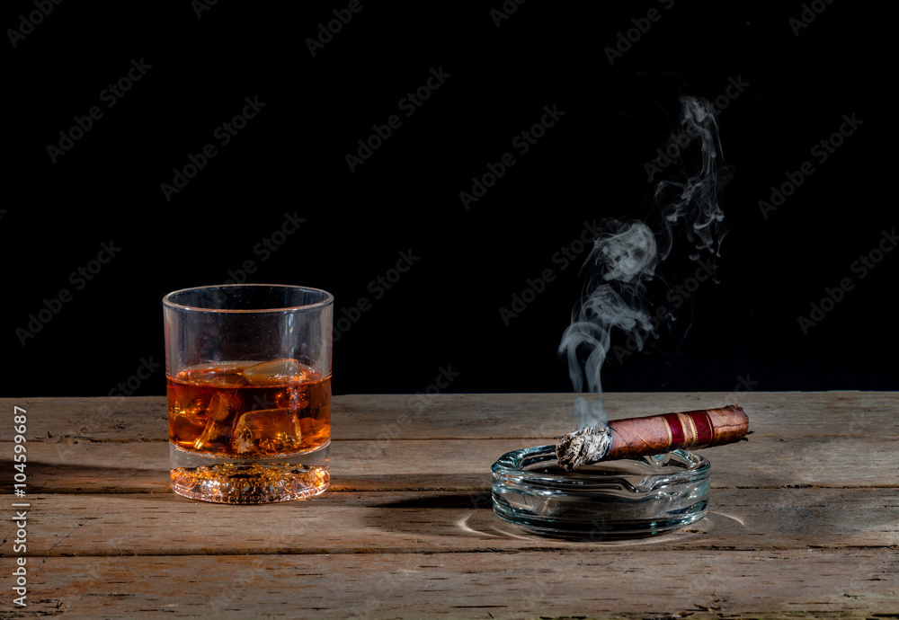 Lit Cigar