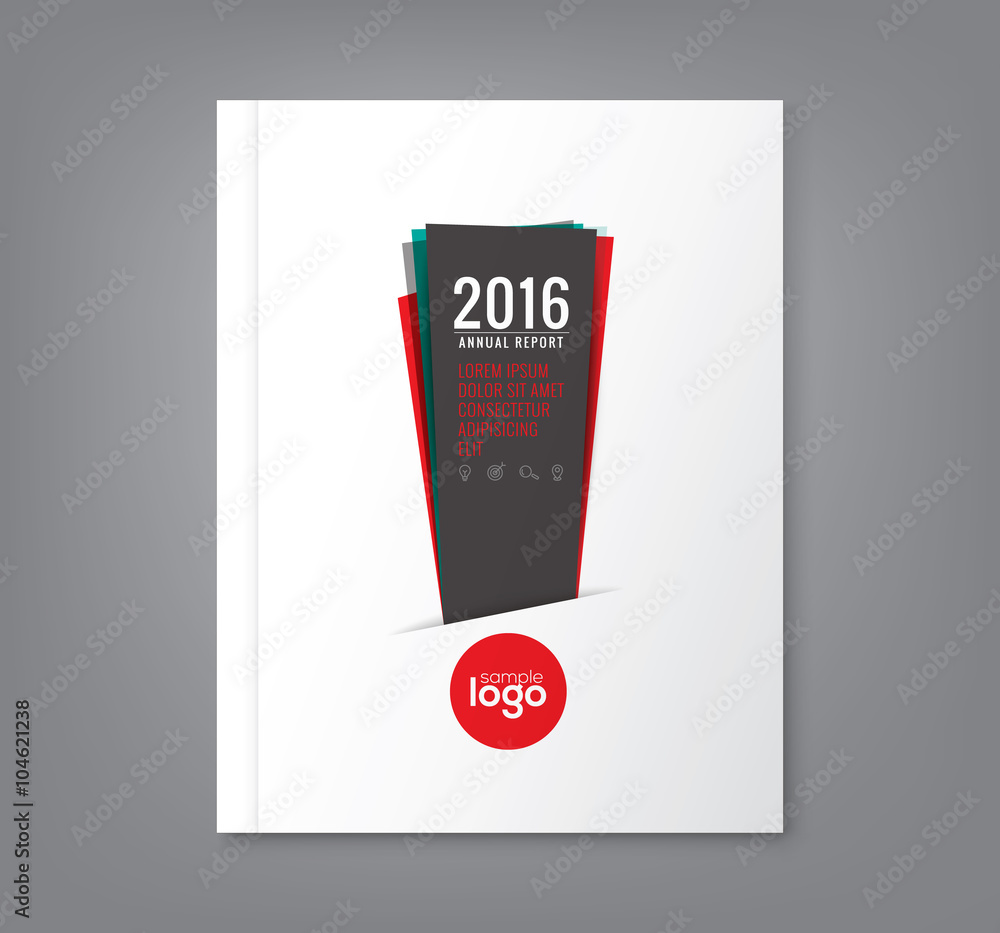 Abstract minimal exclamation mark shapes design background for book ...