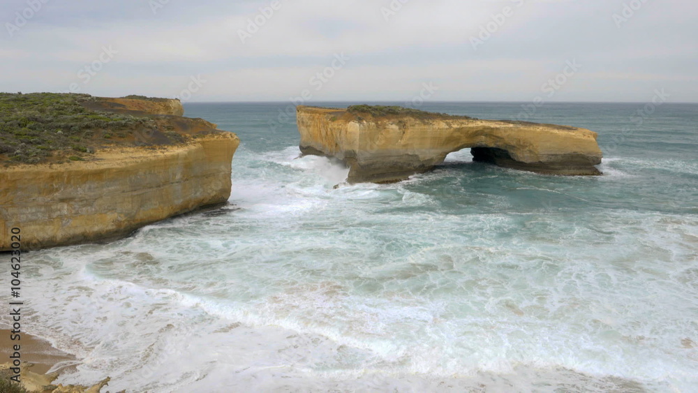 London Arch in Victoria, Australia. It is a natural arch formation and ...