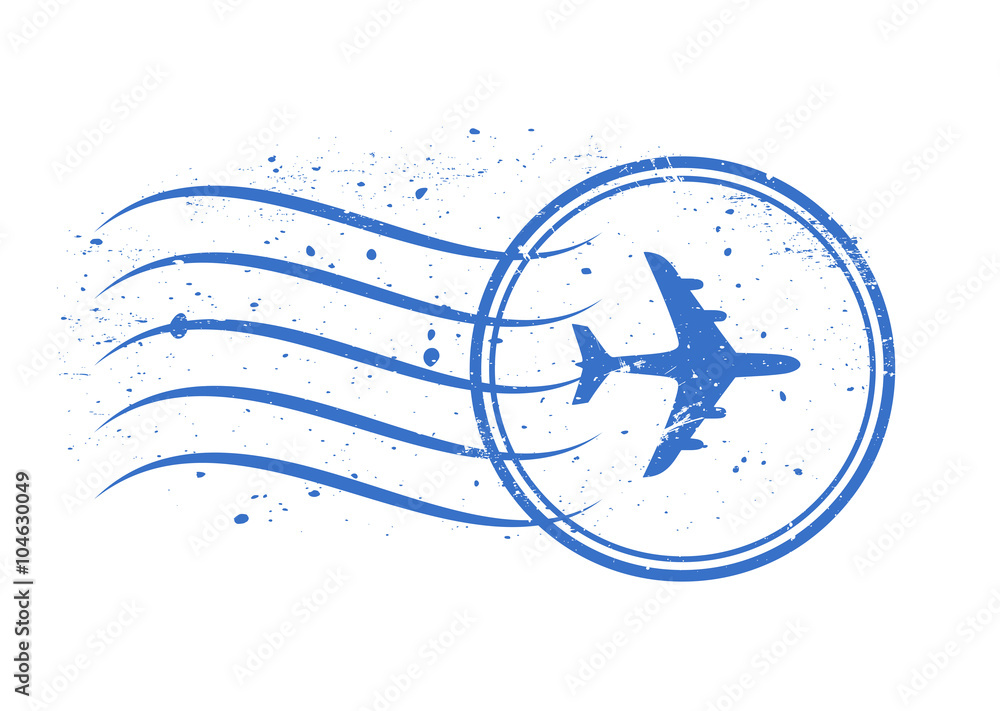 Airmail Rubber Stamp