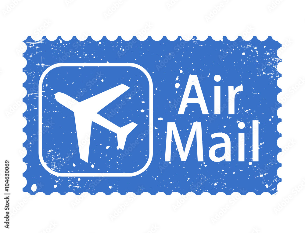 Airmail Stamp Vector
