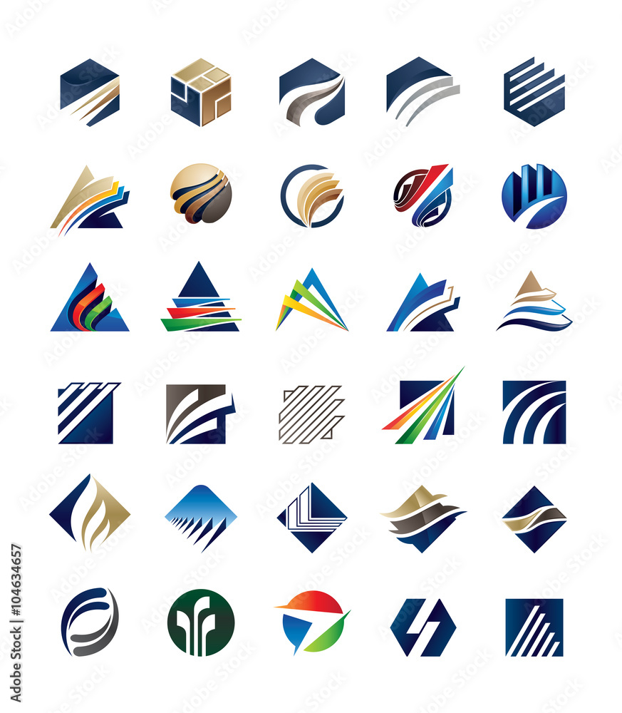 30 Business Investment Logo Set Stock Vector | Adobe Stock