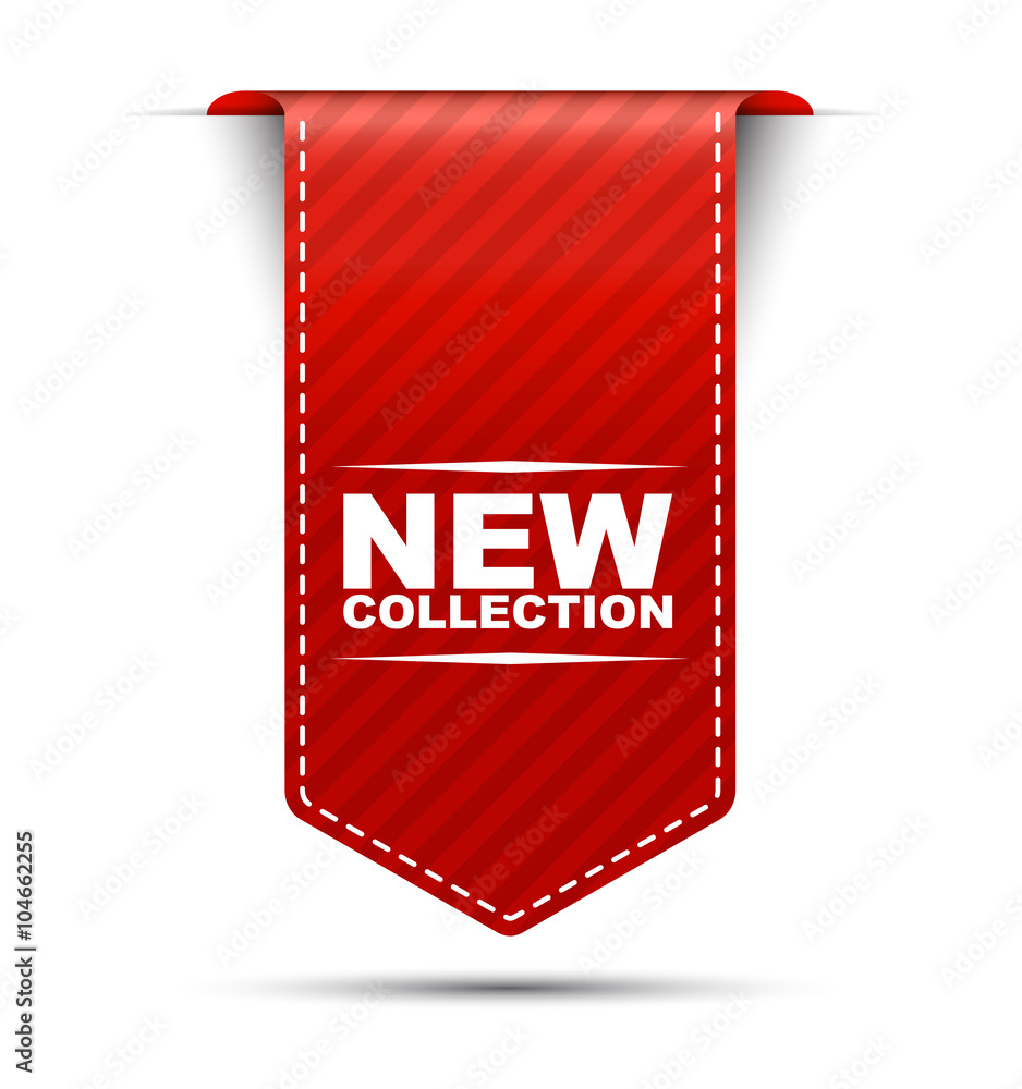red vector banner design new collection Stock Vector | Adobe Stock