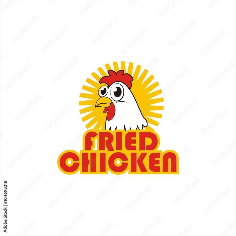 chicken fast food logo vector template Stock ベクター | Adobe Stock