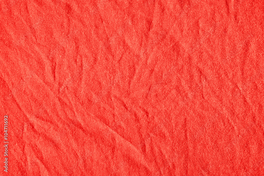 Red Crumpled Fabric Texture Stock Photo | Adobe Stock