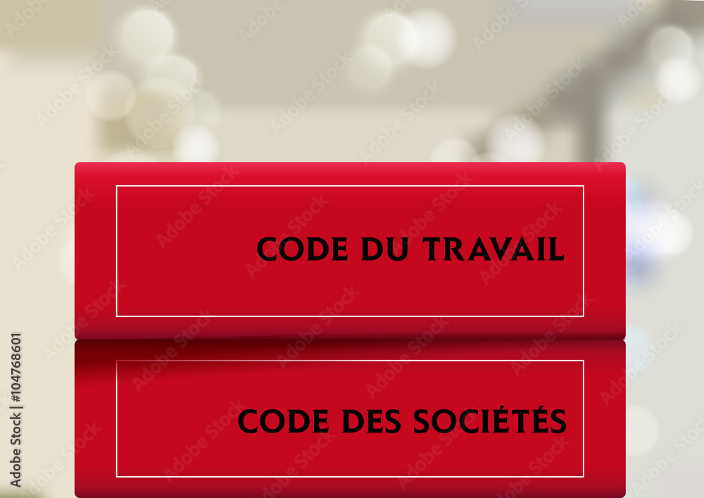 Code du Travail et Code des Sociétés Stock Vector | Adobe Stock