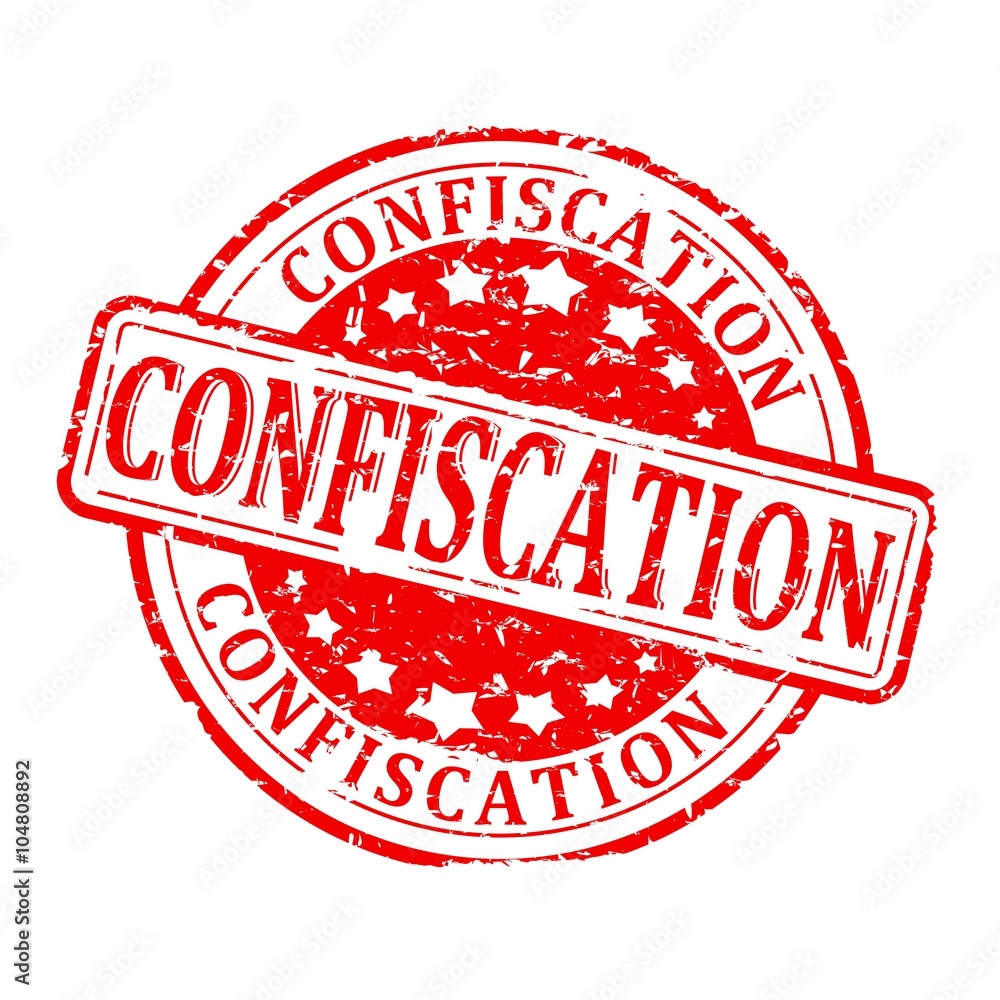 Damaged Seal - confiscation - vector eps Stock Vector | Adobe Stock