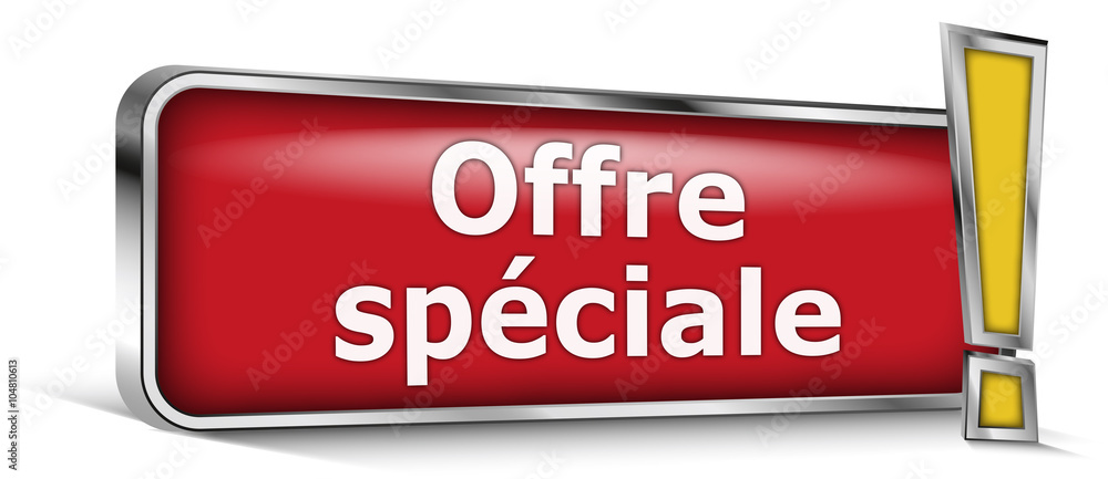 Vecteur Stock Offre Spéciale sur panneau rouge | Adobe Stock