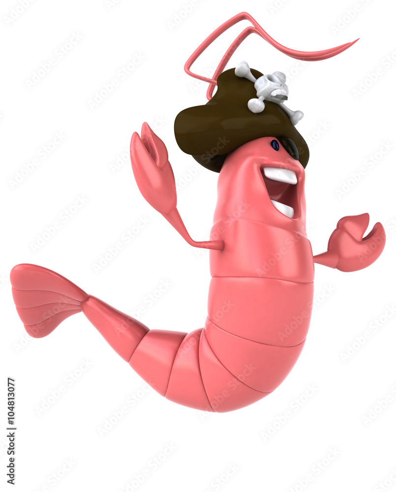 Fun shrimp Stock-Illustration | Adobe Stock