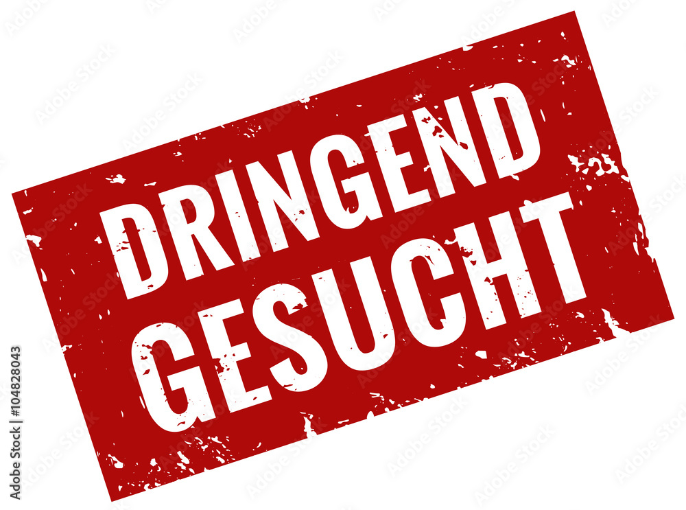 Dringend gesucht Stempel rot grunge Stock-Vektorgrafik | Adobe Stock
