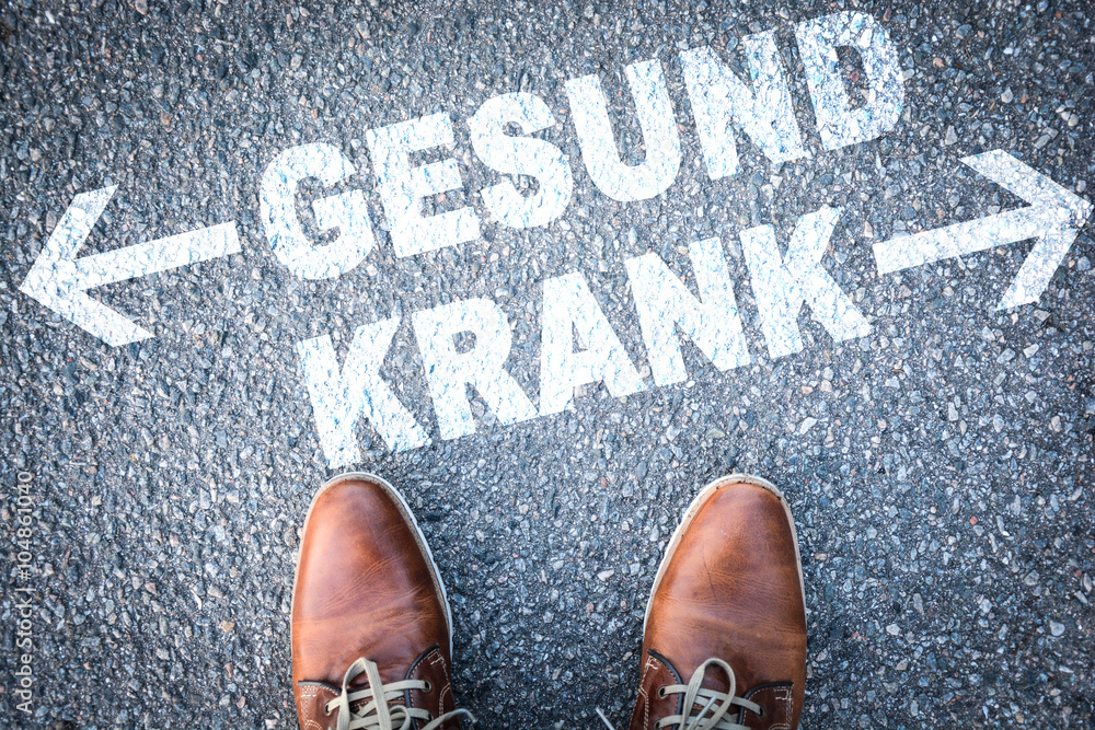 krank,gesund,entscheidung,leben,aussuchen, Stock-Foto | Adobe Stock