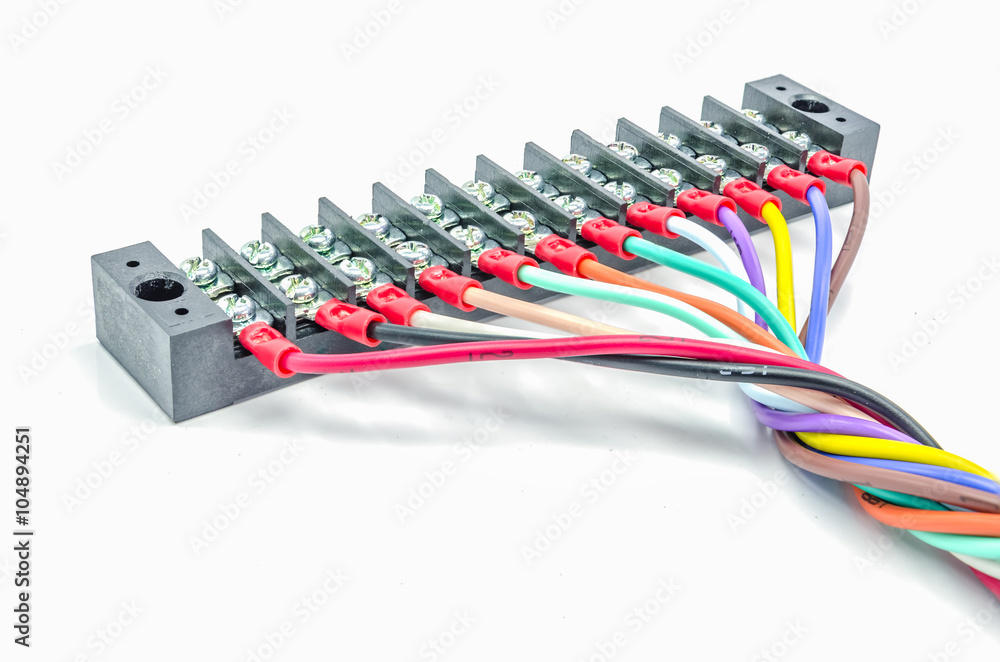 Wire connector terminal. Stock Photo | Adobe Stock