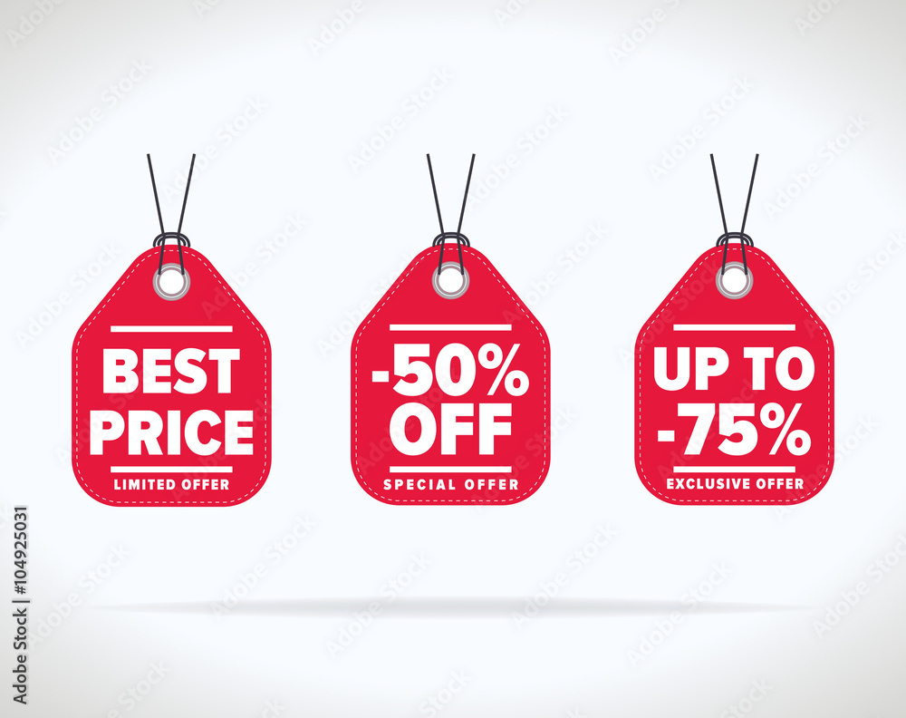 Sale Price Tag Vector