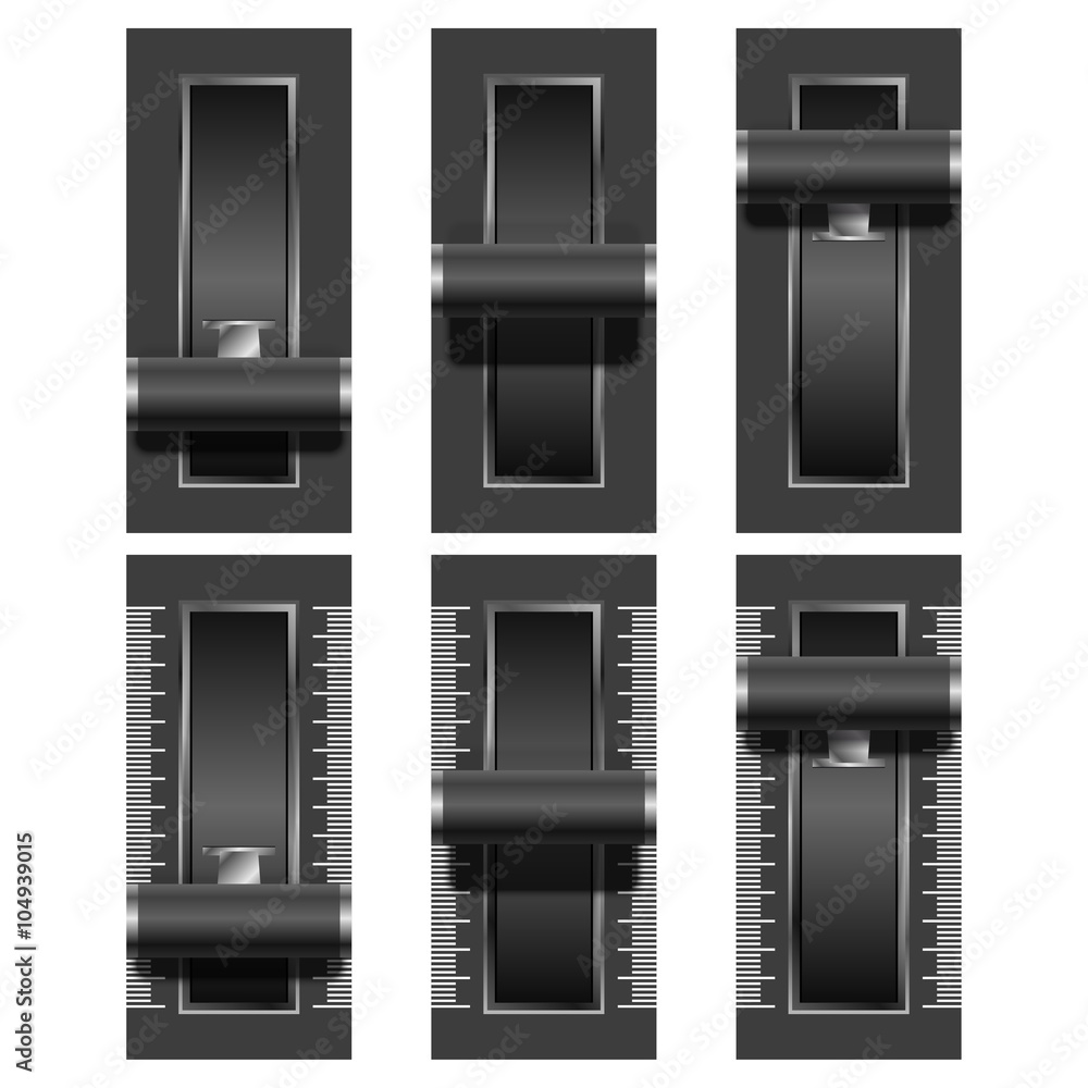 Switch button set. Vector Illustration Stock Vector | Adobe Stock