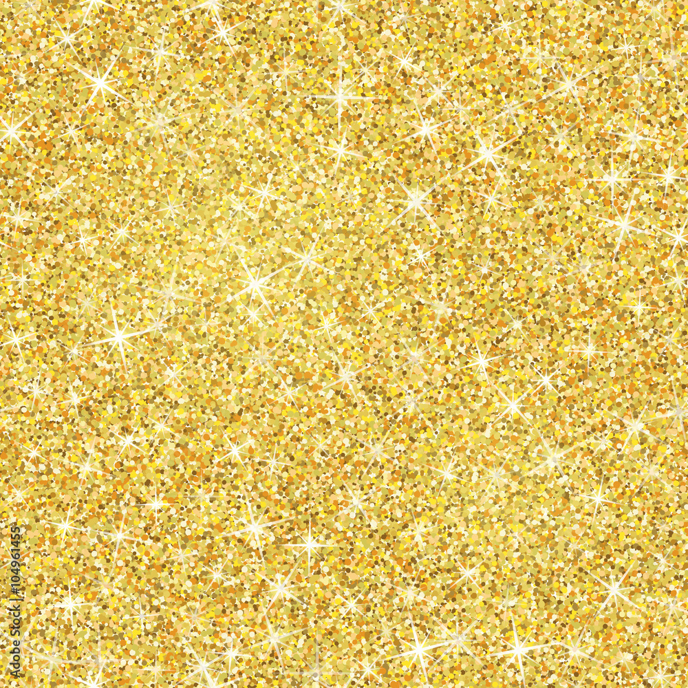 Gold glitter texture with sparkles Stock Vector | Adobe Stock