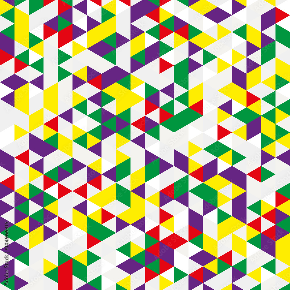 Vector background of different color triangles wall mural wallpaper ...