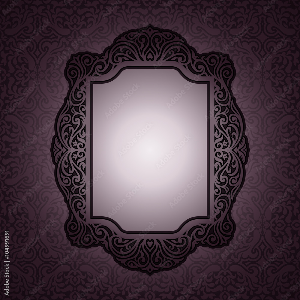 Vintage background design, elegant book cover, victorian style Stock ...