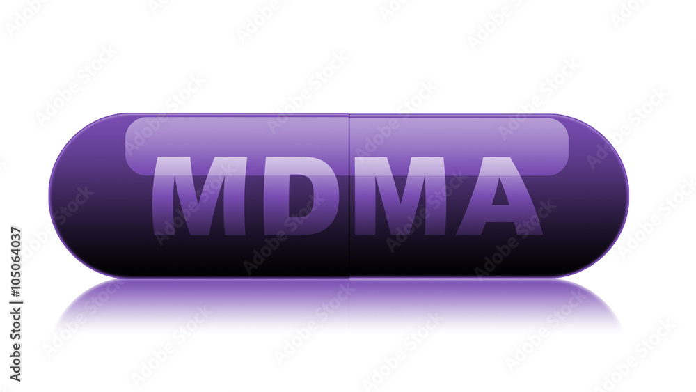 Purple MDMA pill (ecstasy) Stock Illustration | Adobe Stock