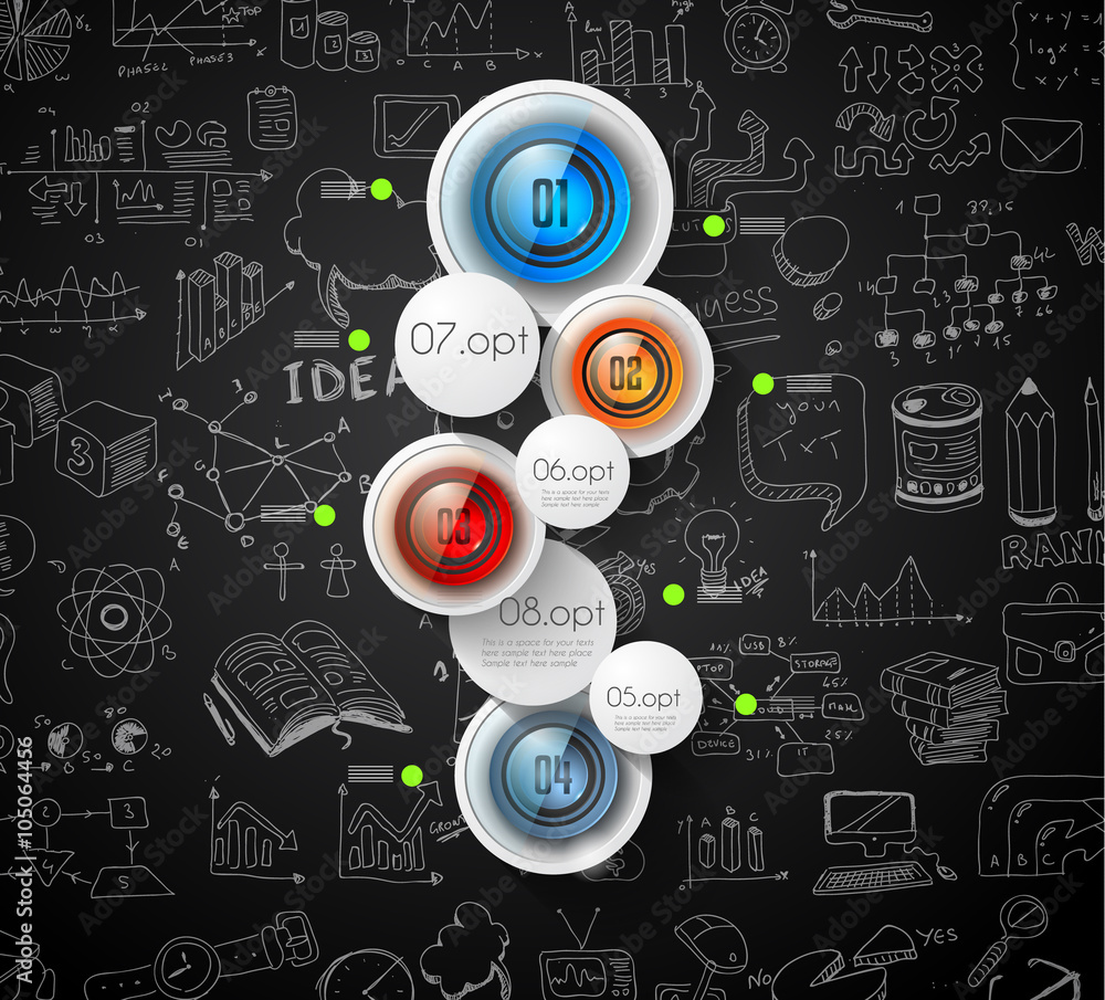 Clean Infographic Layout Template for data and information analysis ...