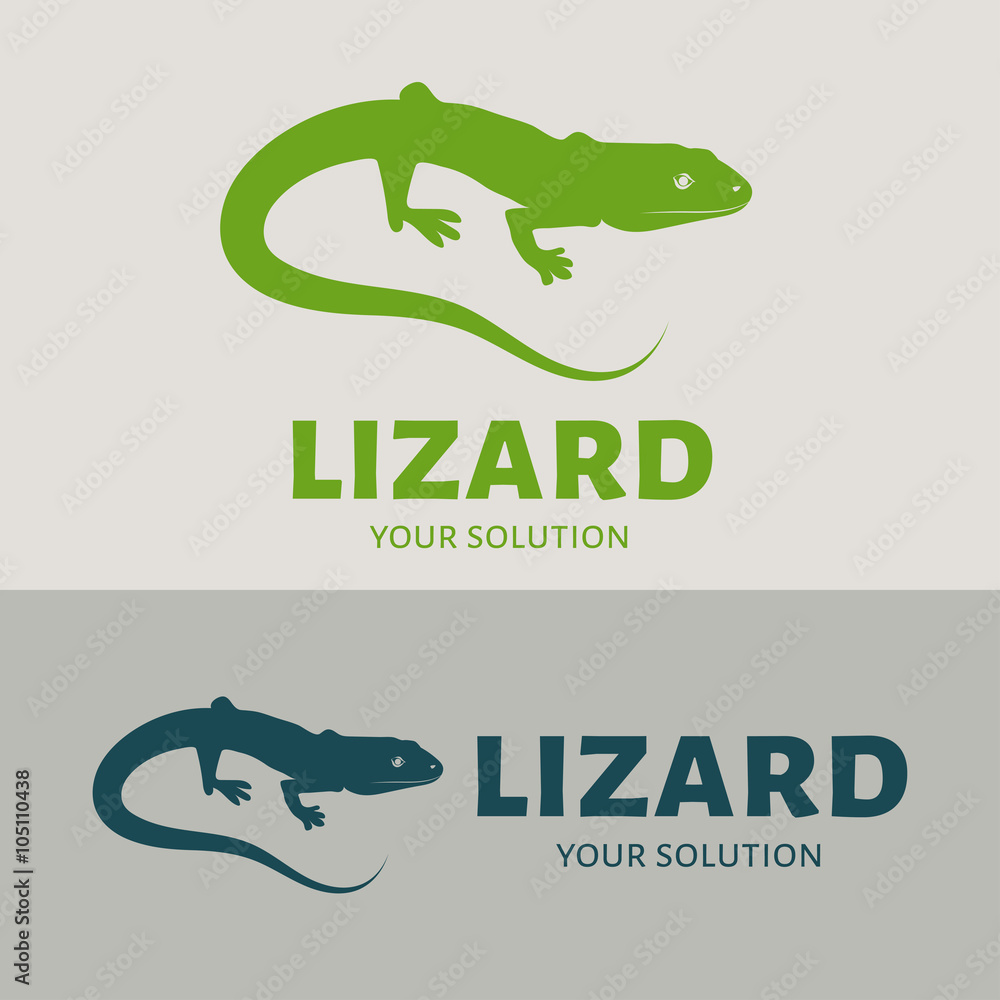 Vector logo lizard. Brand logo in the form of lizards Stock Vector ...