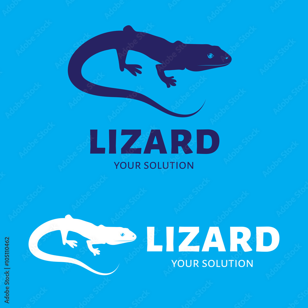 Vector logo lizard. Brand logo in the form of lizards Stock Vector ...