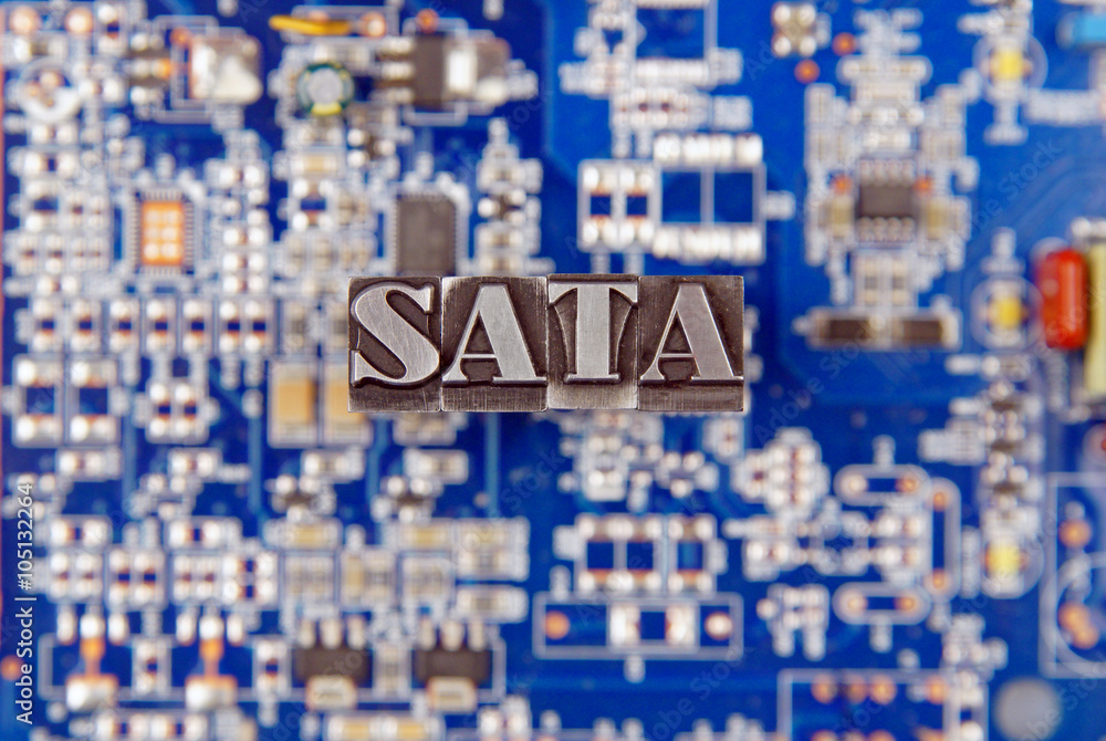 SATA / caracteres d'imprimerie en plomb Stock Photo | Adobe Stock