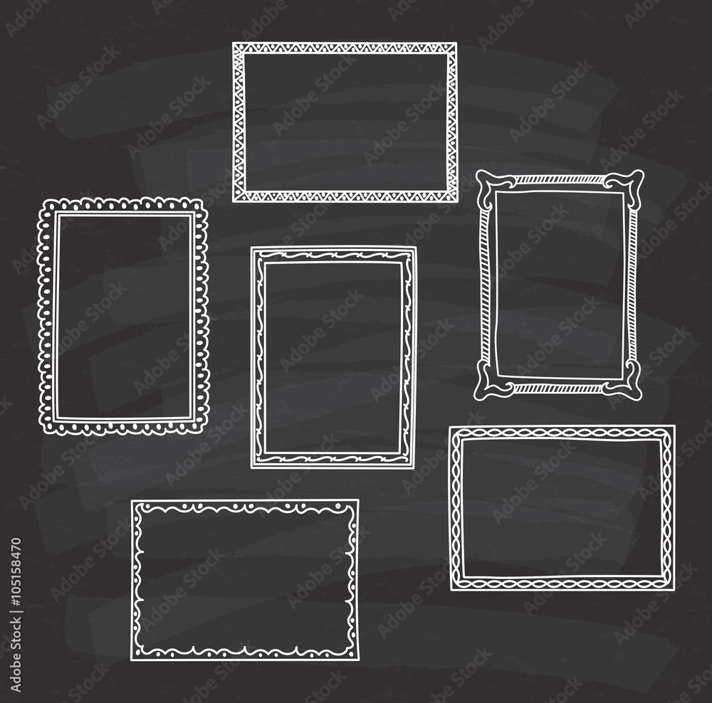 Chalkboard Doodle Frame