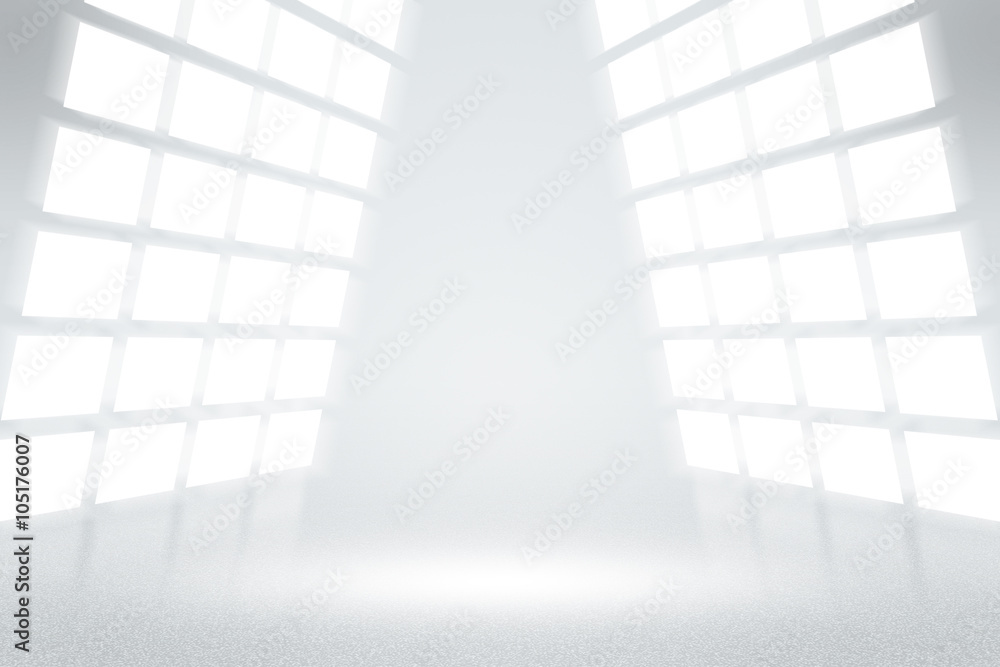Infinite White TV Studio Background Stock Illustration | Adobe Stock