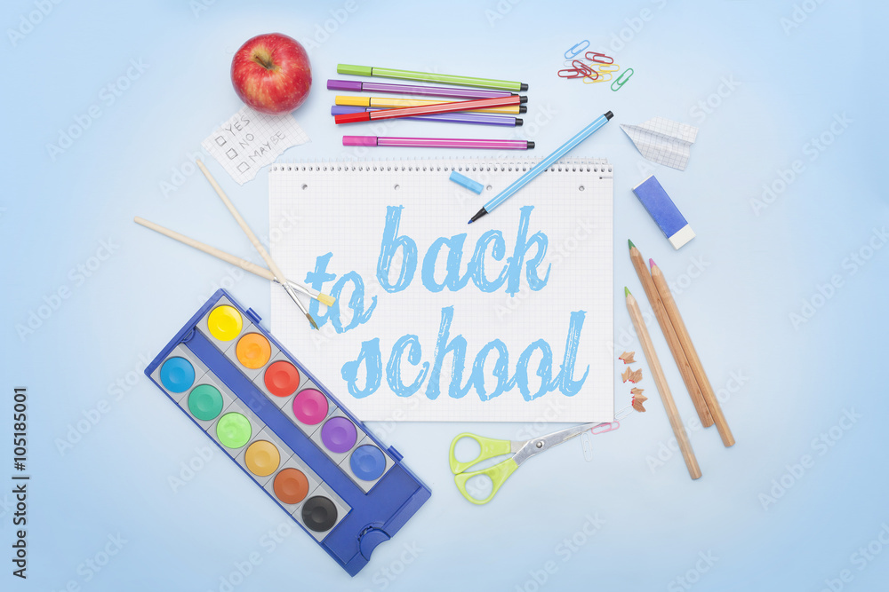 School supplies Stock Photo | Adobe Stock