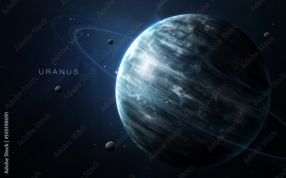 Uranus - High resolution 3D images presents planets of the solar system ...