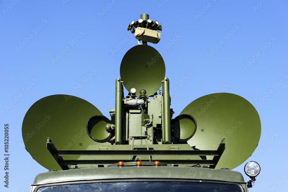 Air defense radars and locators of military mobile antiaircraft system ...
