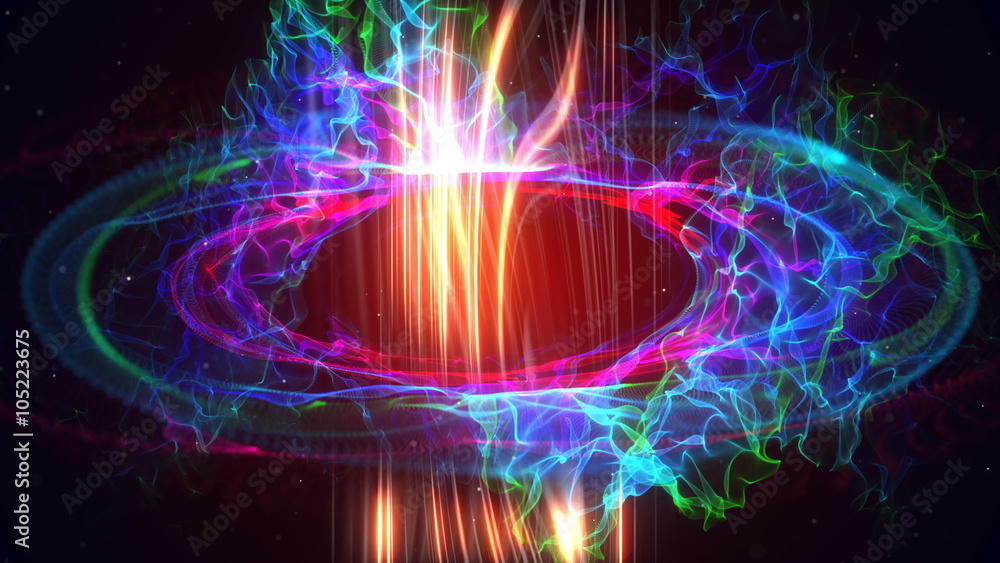 Futuristic colorful shape loop background Stock Video | Adobe Stock