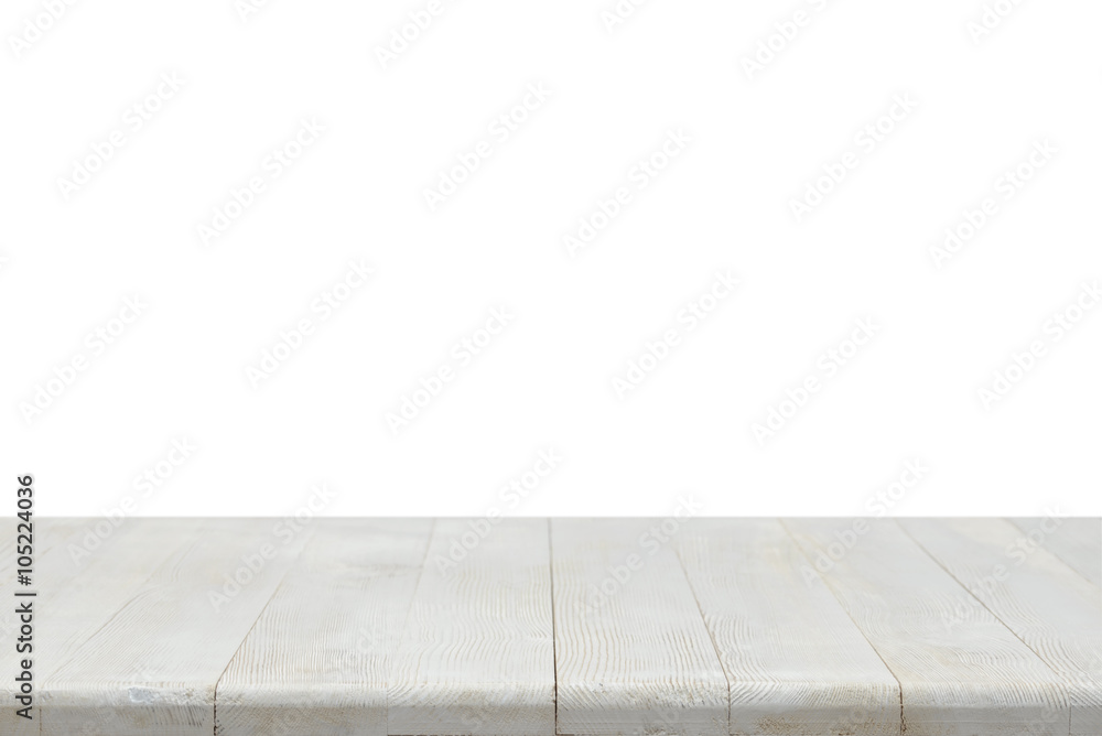 Photo of white clean wooden table. Background texture. Stock Photo ...