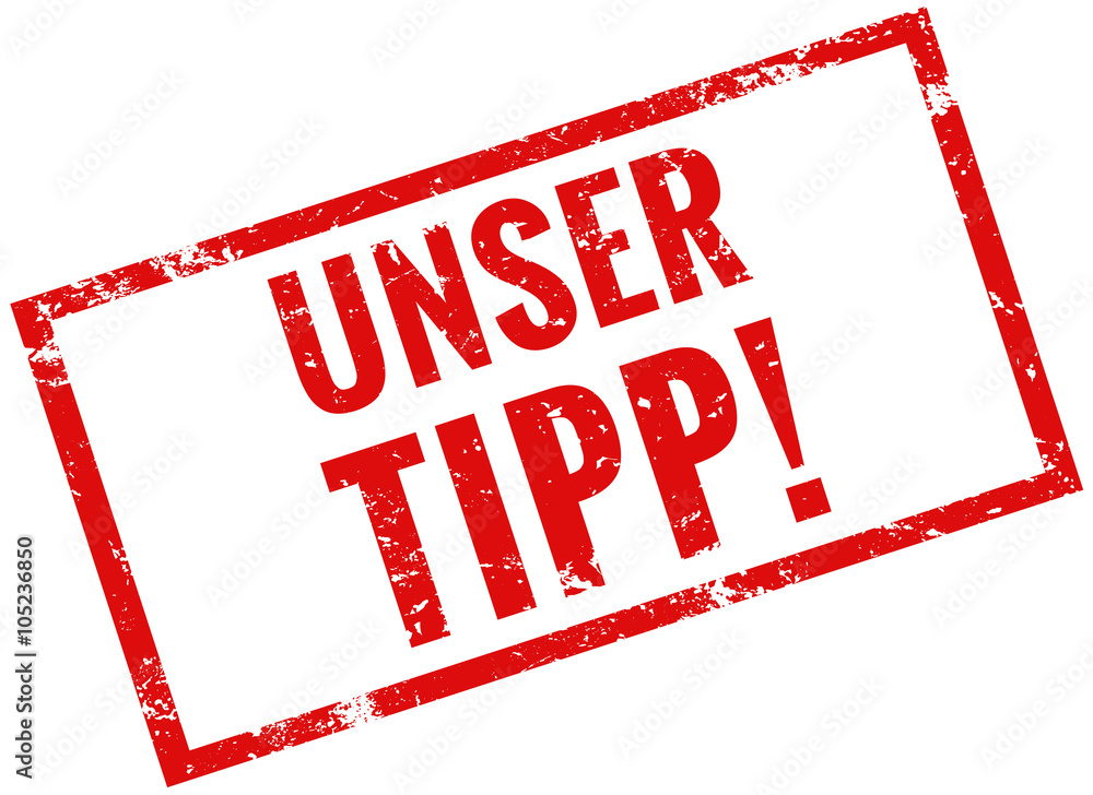 Unser Tipp Stempel rot grunge Stock Vector | Adobe Stock