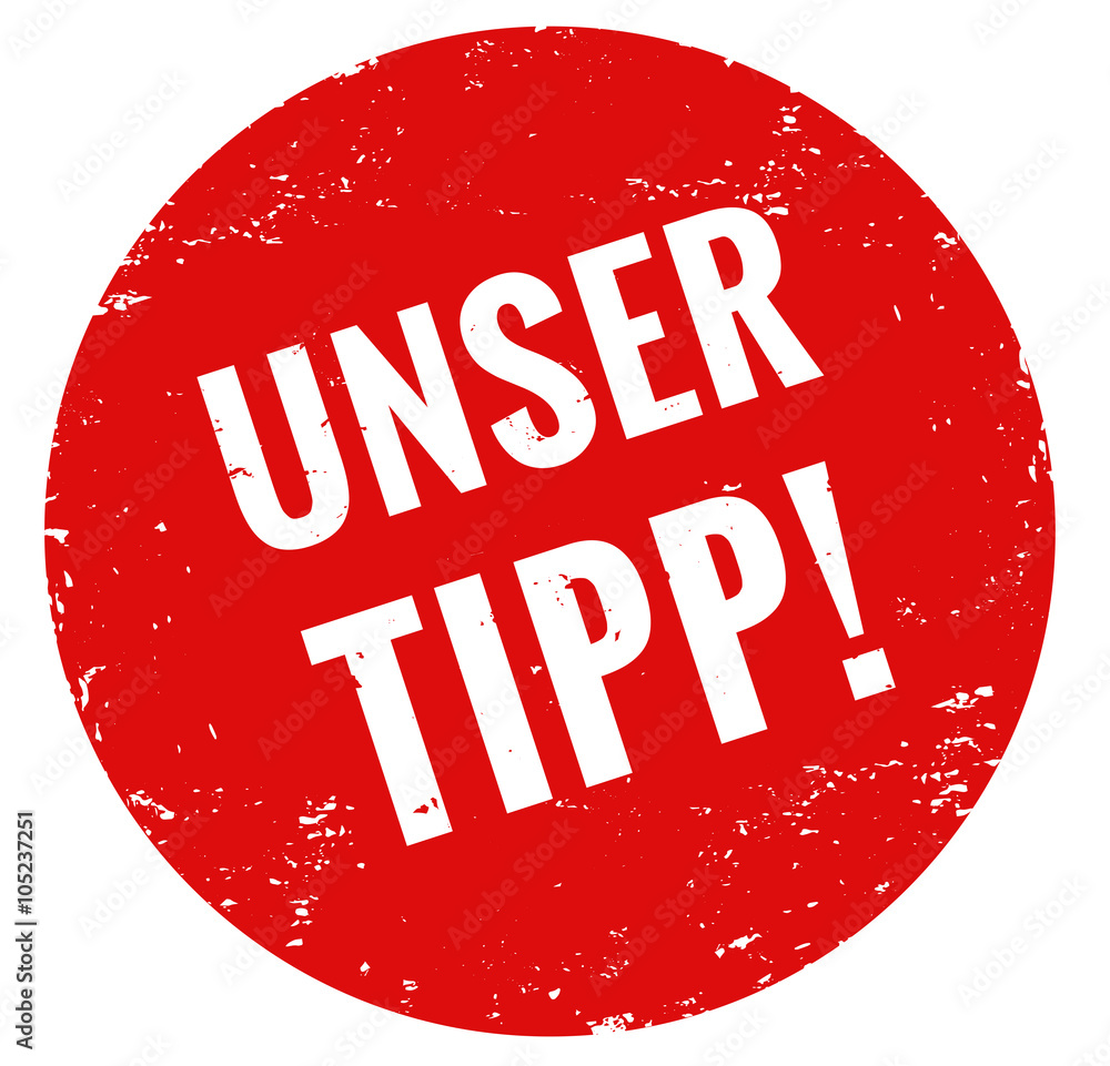 Unser Tipp Stempel rot grunge Vektor Stok | Adobe Stock