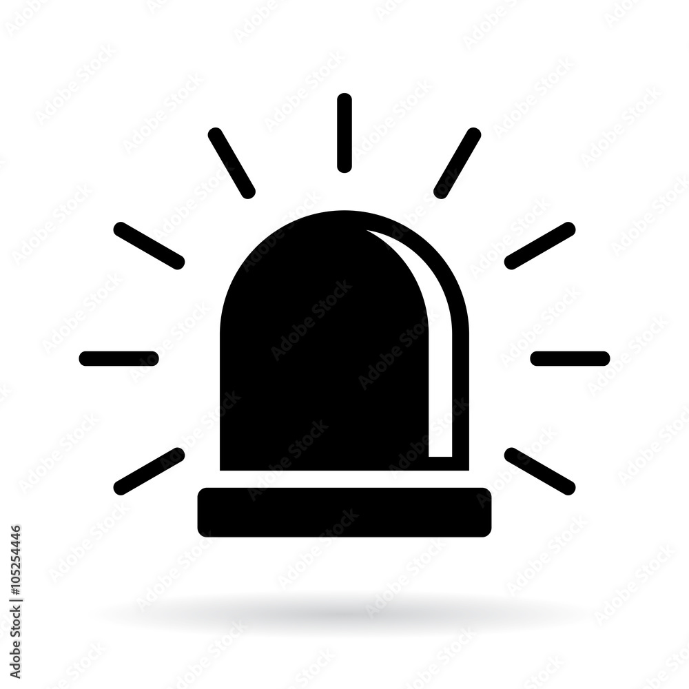 Alarm siren icon Stock Vector | Adobe Stock