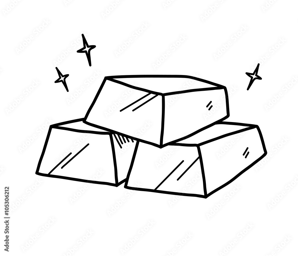 Gold Bar Drawing