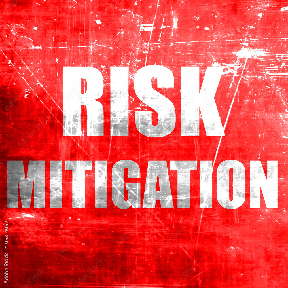 Risk mitigation sign Stock Illustration | Adobe Stock