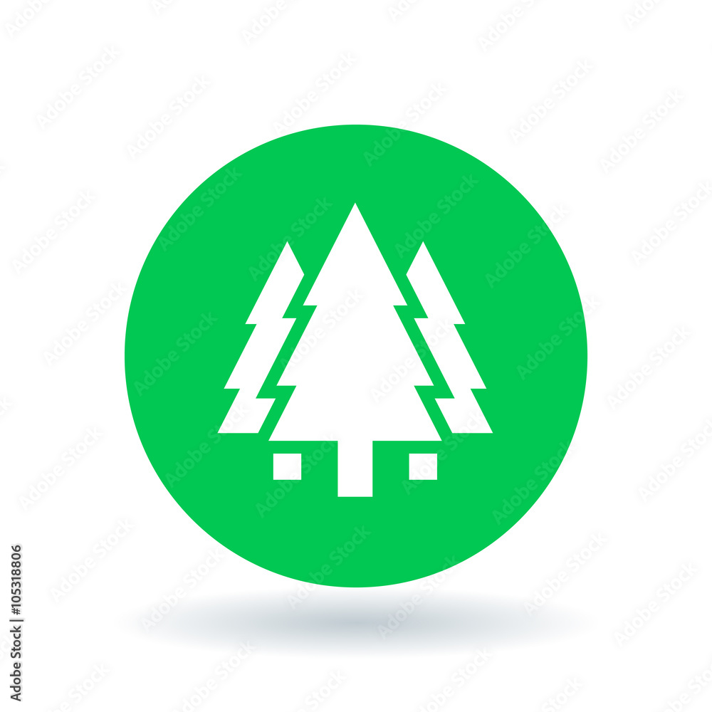 Christmas Tree Icon Green