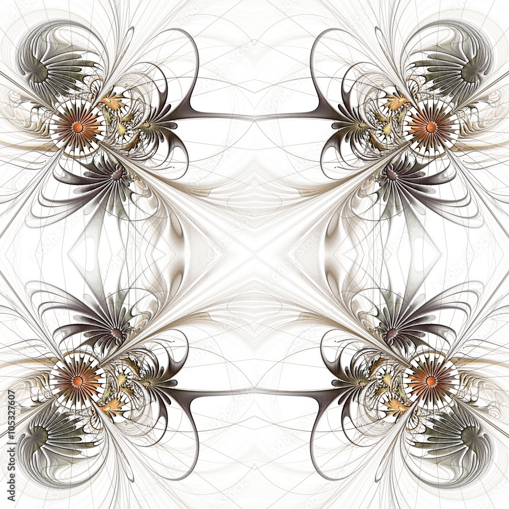 Flower seamless background with embossed effect. Artwork for cre Stock ...