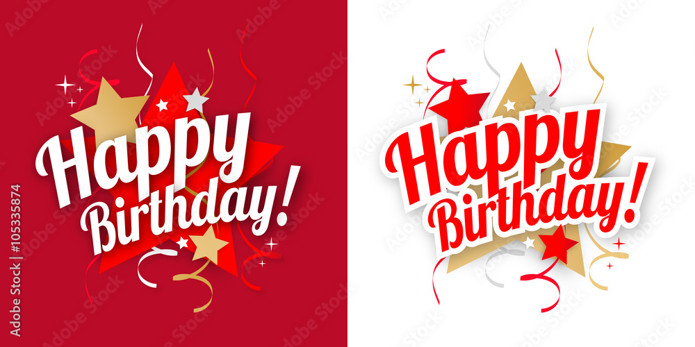 Happy Birthday Stock Vector | Adobe Stock