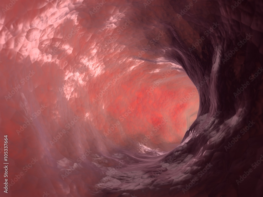 Blood vessel. Inside view. Medical background Stock Illustration ...