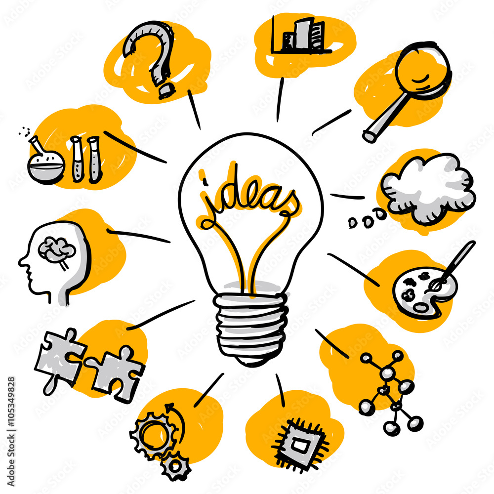 Ideenfindung Stock-Vektorgrafik | Adobe Stock