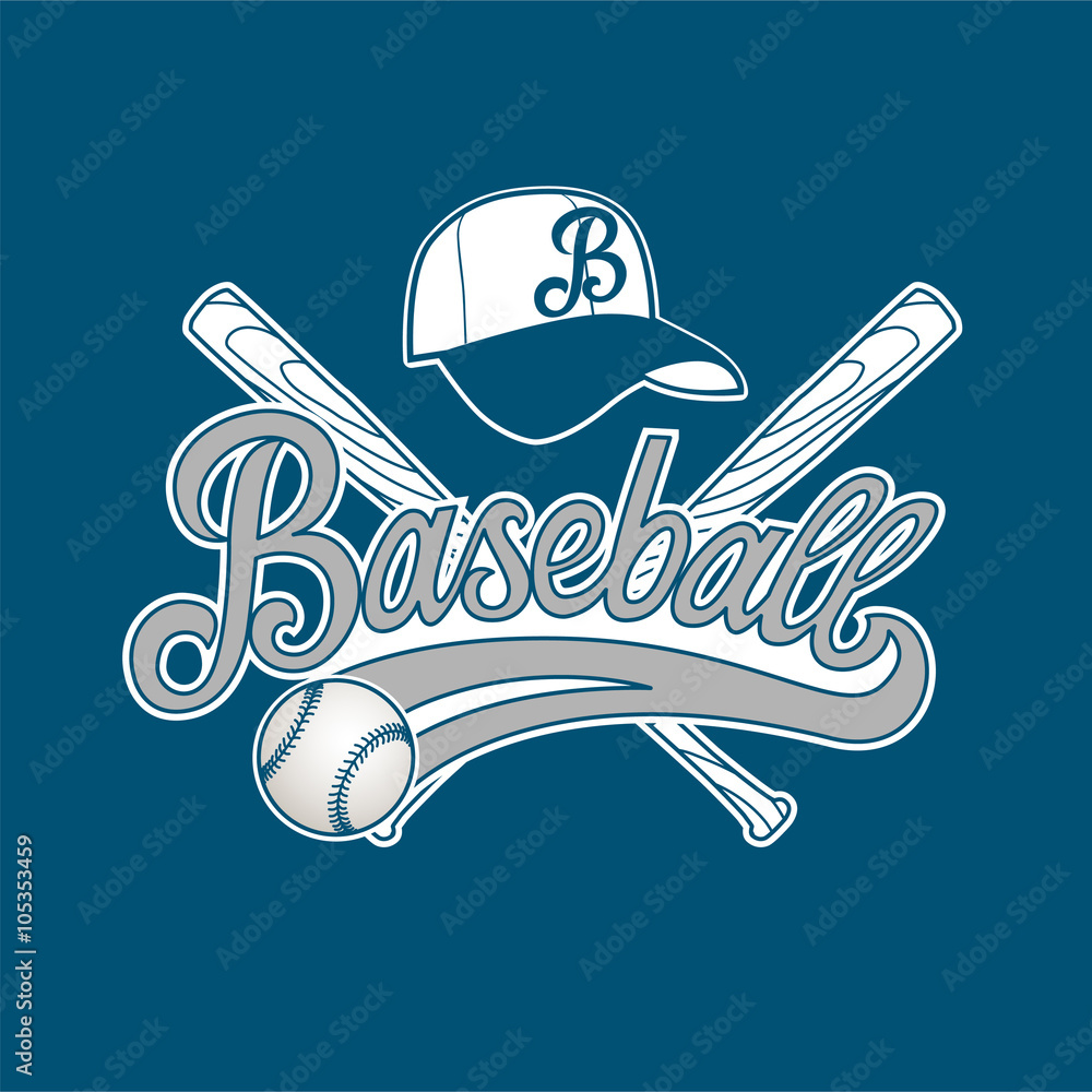 Logo baseball game, logo, mascot, for advertising and billboards Stock ...
