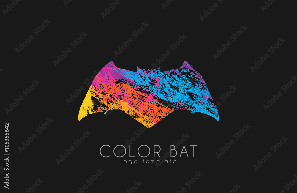 Bat logo. Color bat. Creative logo design Stock Vector | Adobe Stock