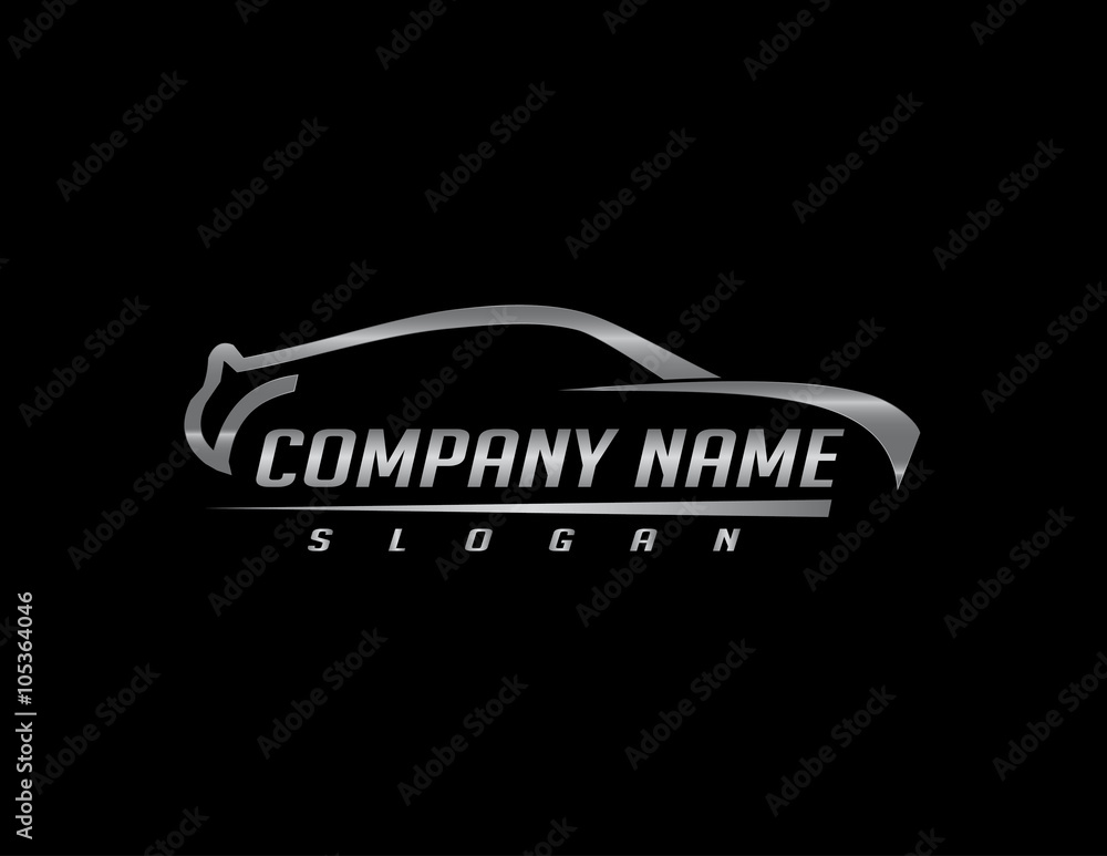 Car logo 2 black background Stock Vector | Adobe Stock