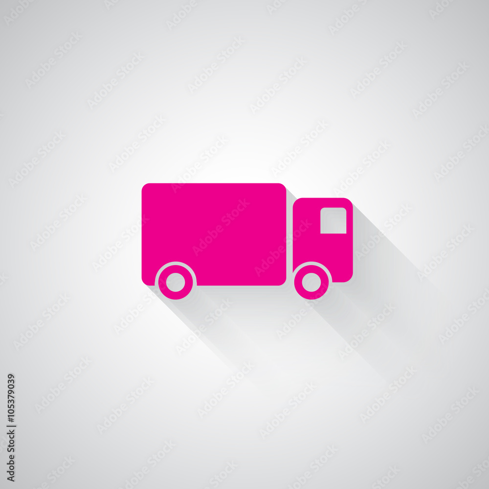 Delivery Truck Icon Pink