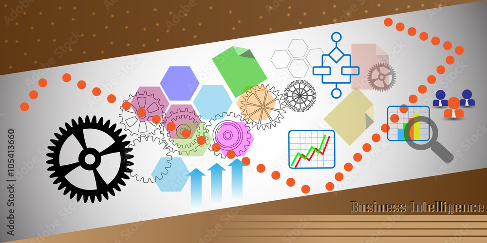 Concept of Business Intelligence Dashboard, also represents Analytic ...