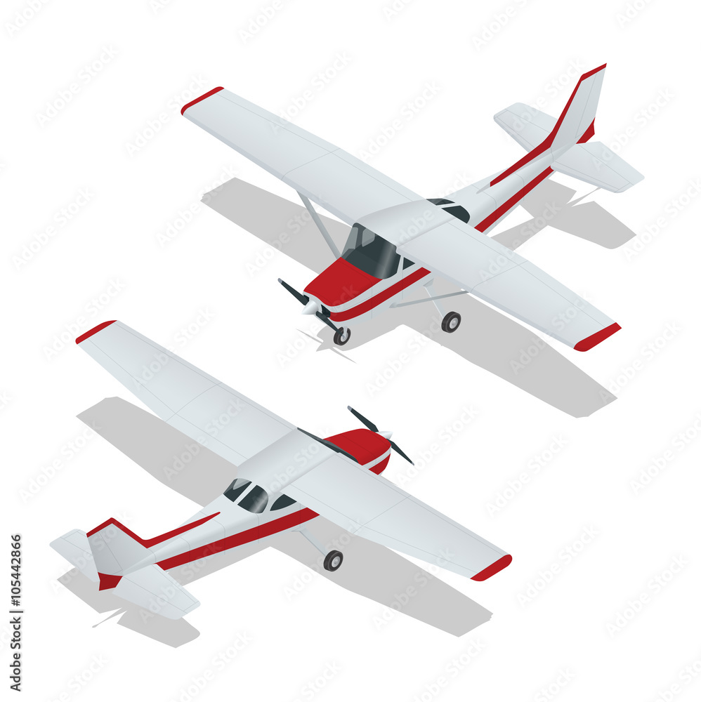 Vector illustration of a airplanes. Airplane flight. Plane icon ...