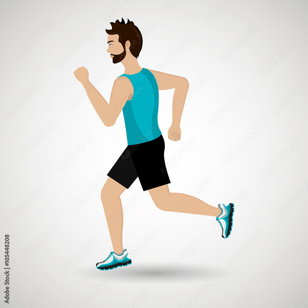 runner avatar design Stock Vector | Adobe Stock